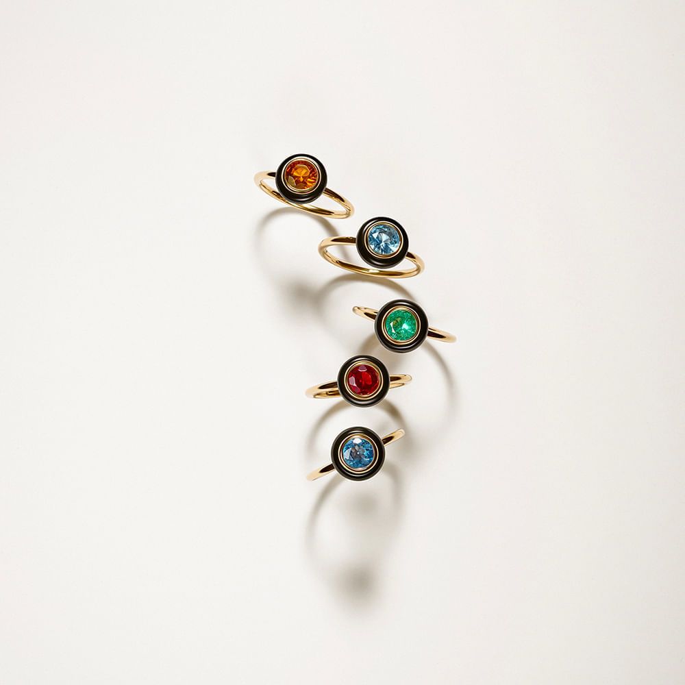 Chakra Frames Orange Citrine Ring - Sauer