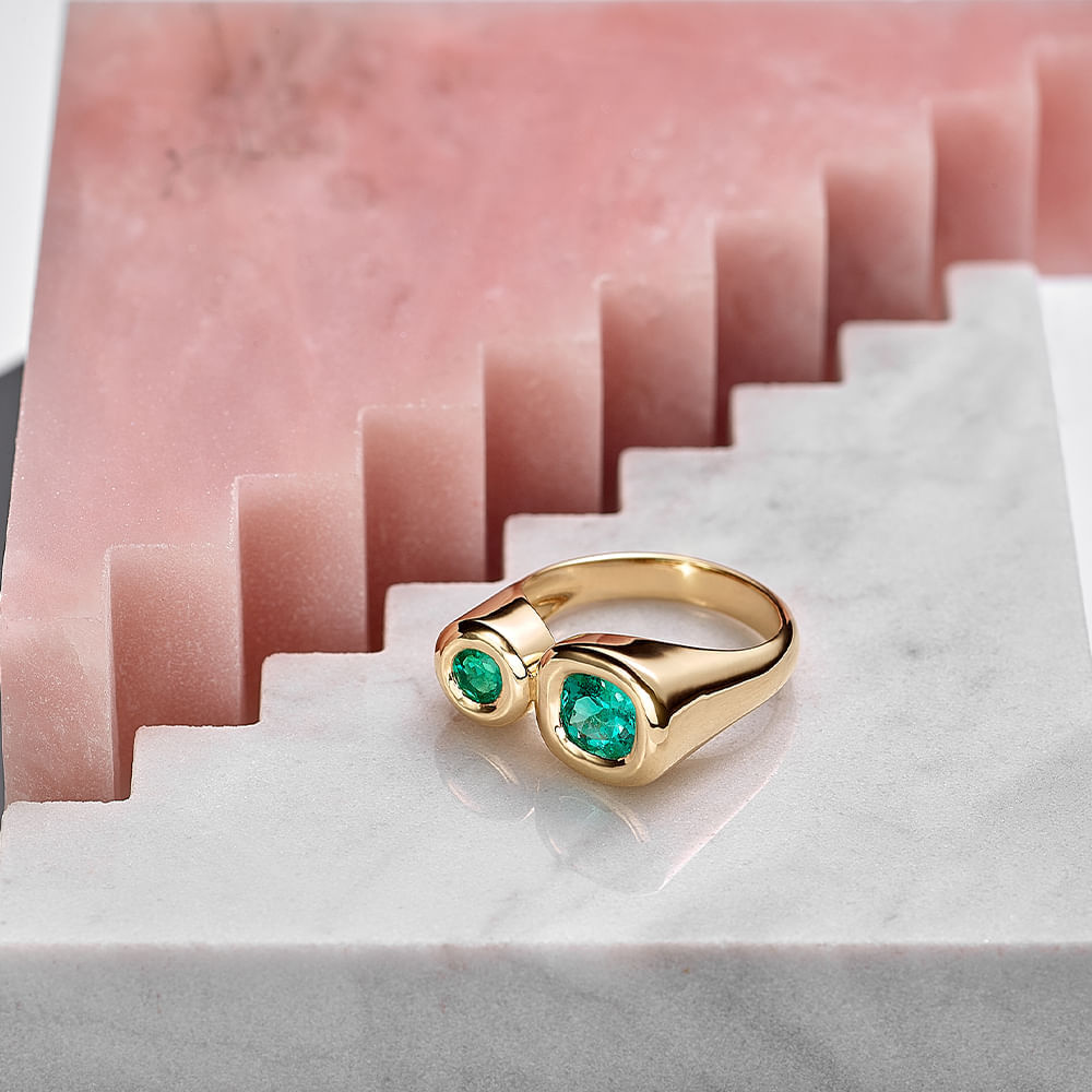 Double Emerald Ring - Sauer
