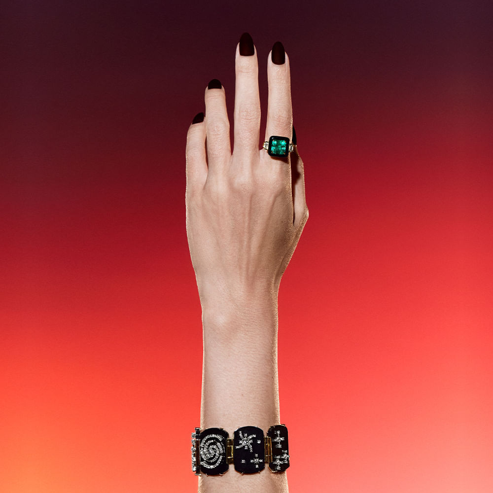 Onyx Emerald Ring - Sauer