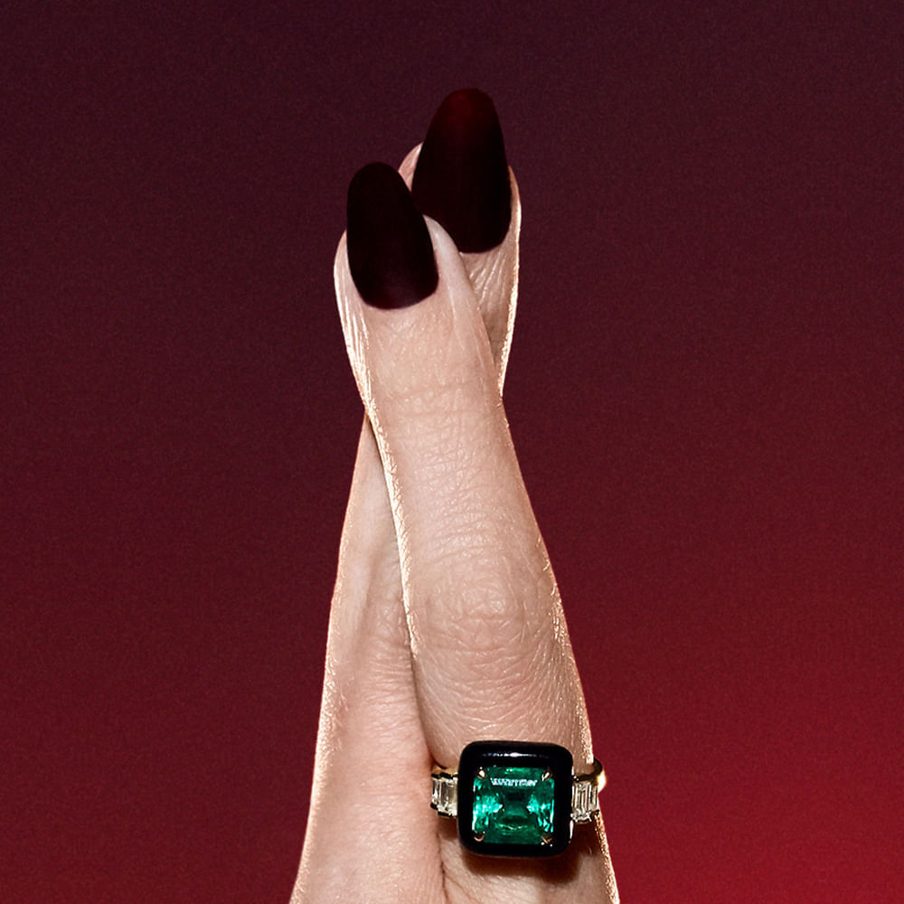 Onyx Emerald Ring - Sauer