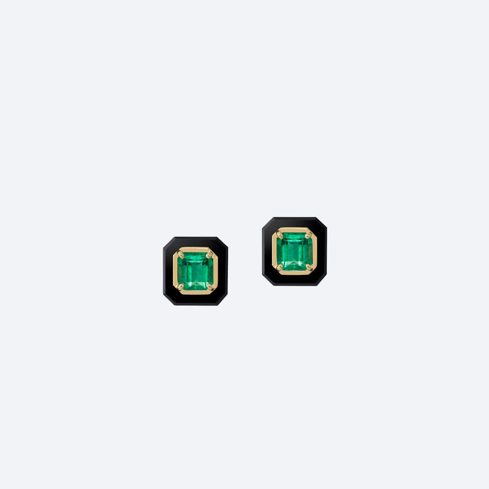 Emerald Frames Earrings - Sauer