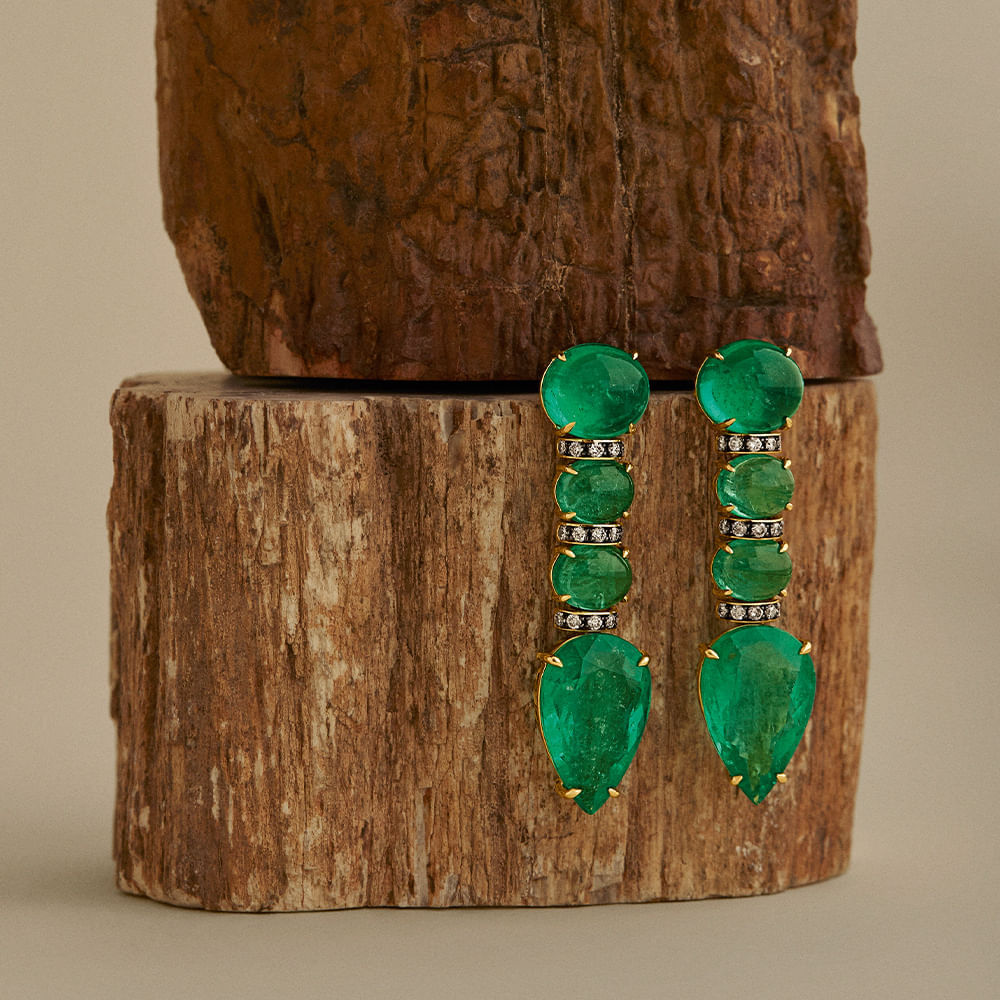 Anatha Emerald Earrings - Sauer