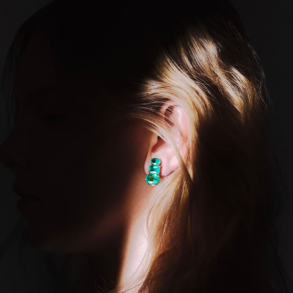 Three Stones Earrings - Sauer