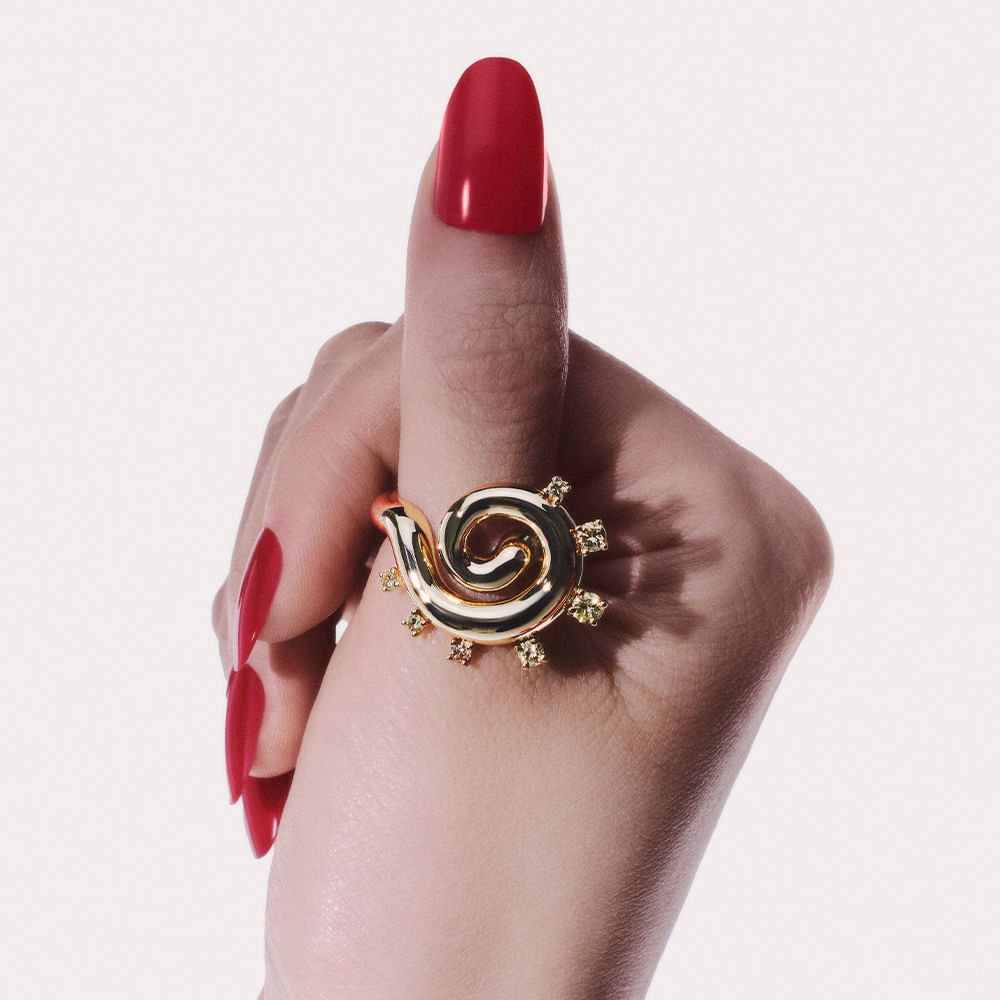 Diamond "S" Ring - Sauer