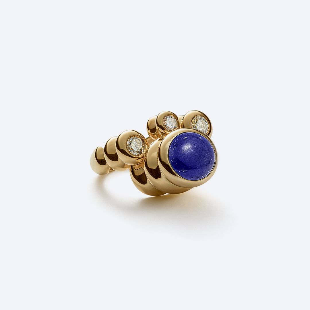 Triple Lapis Lazuli Constantin Ring - Sauer