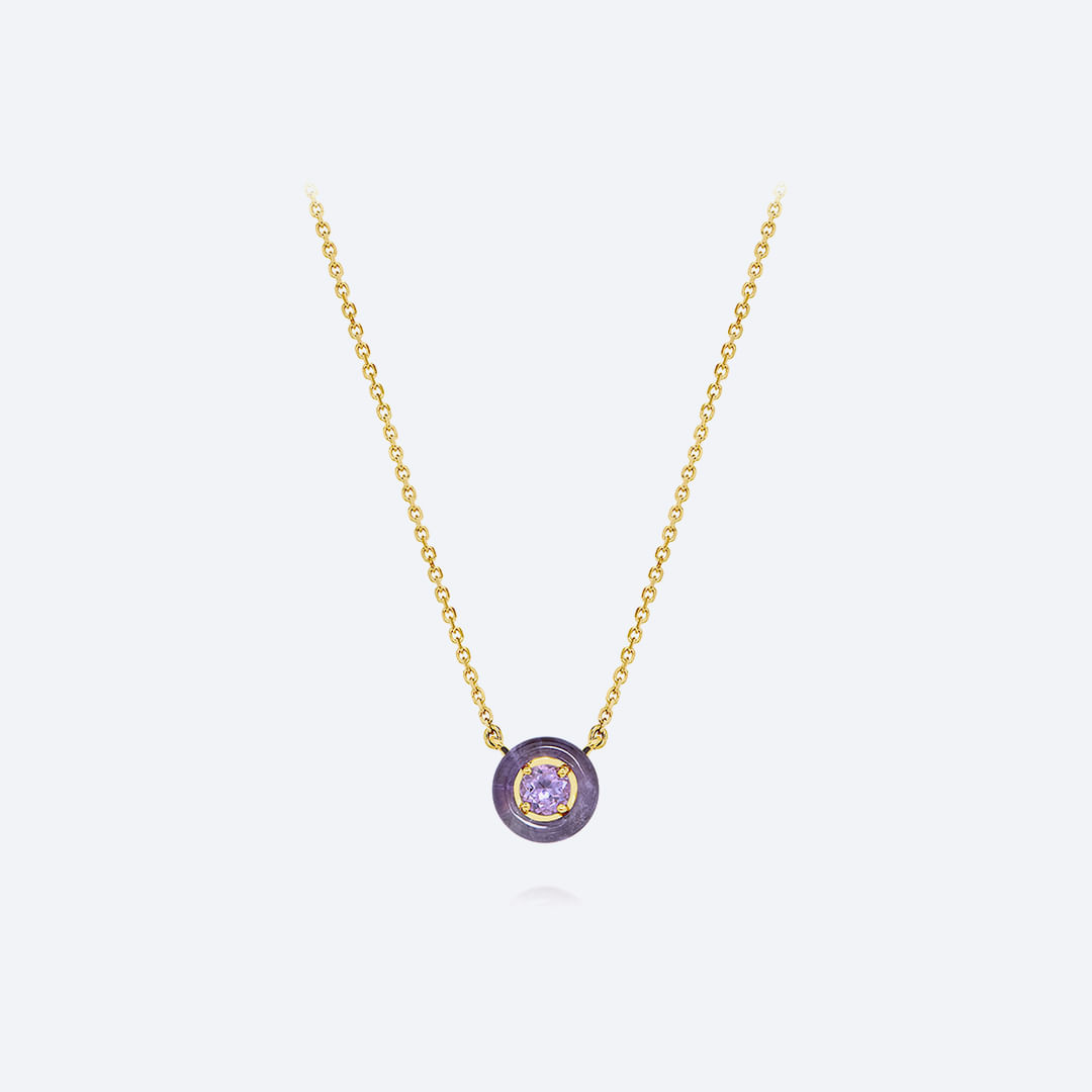 Frames Amethyst Necklace - Sauer