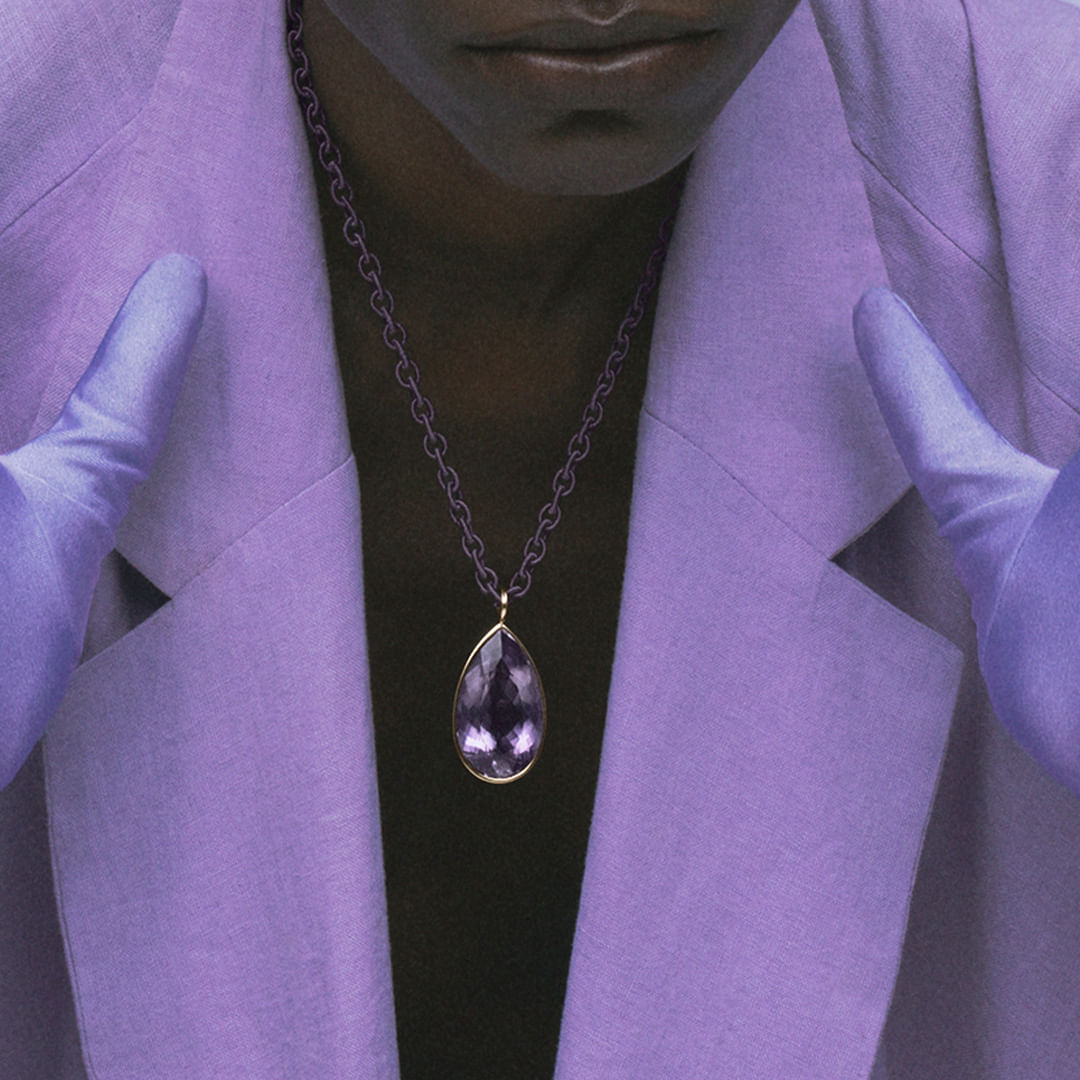 Amethyst Mudra Necklace - Sauer