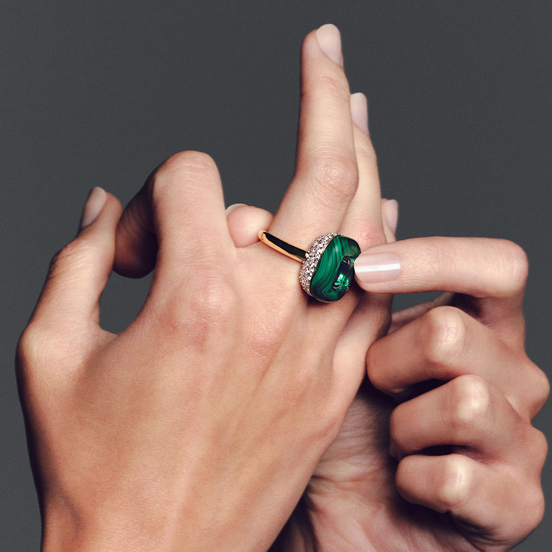Malachite Gisela Ring - Sauer