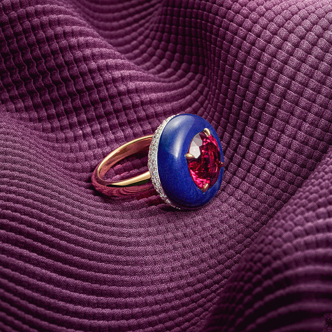 Lapis Lazuli Gisela Ring - Sauer
